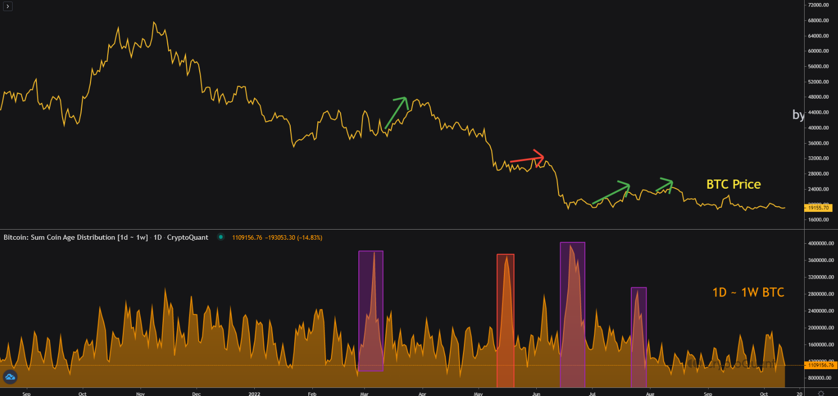 Indicator - Short term liquidity(1D~1W BTC) | CryptoQuant