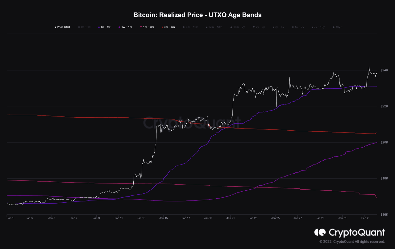 CryptoQuant | Holding Trends of 1d-1w Cohort Indicator