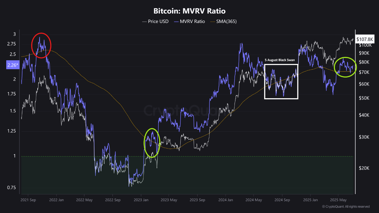 Bitcoin MVRV Bounces off 365-Day Average: Trend Still Alive? | CryptoQuant