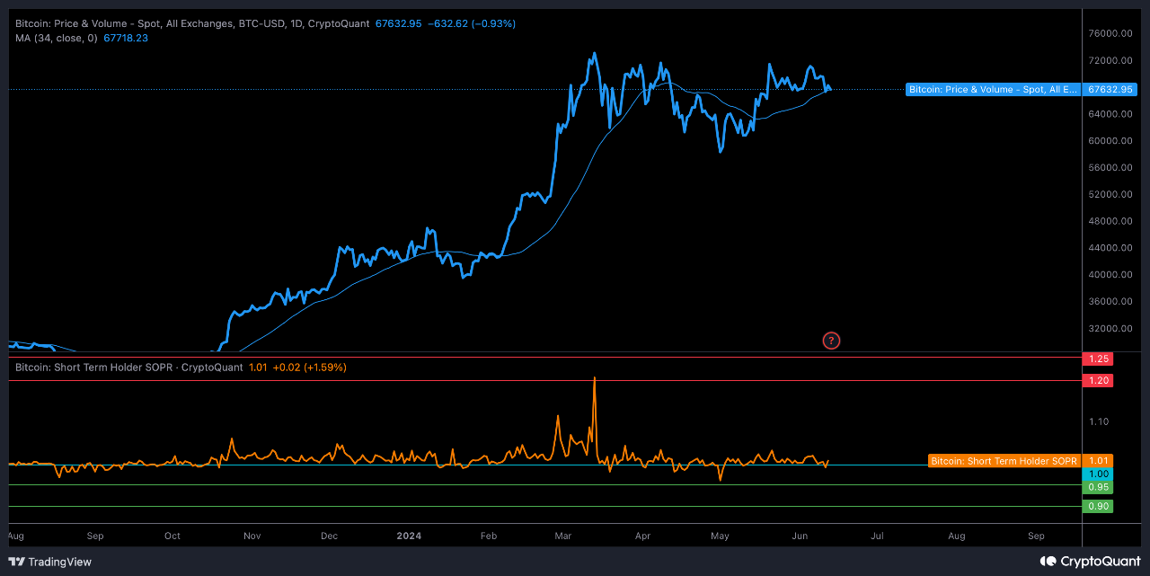 Short Term Holder SOPR | CryptoQuant