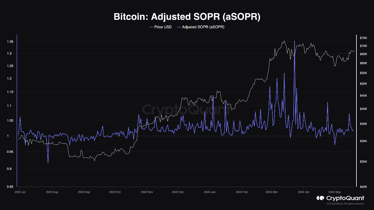 Adjusted SOPR | CryptoQuant