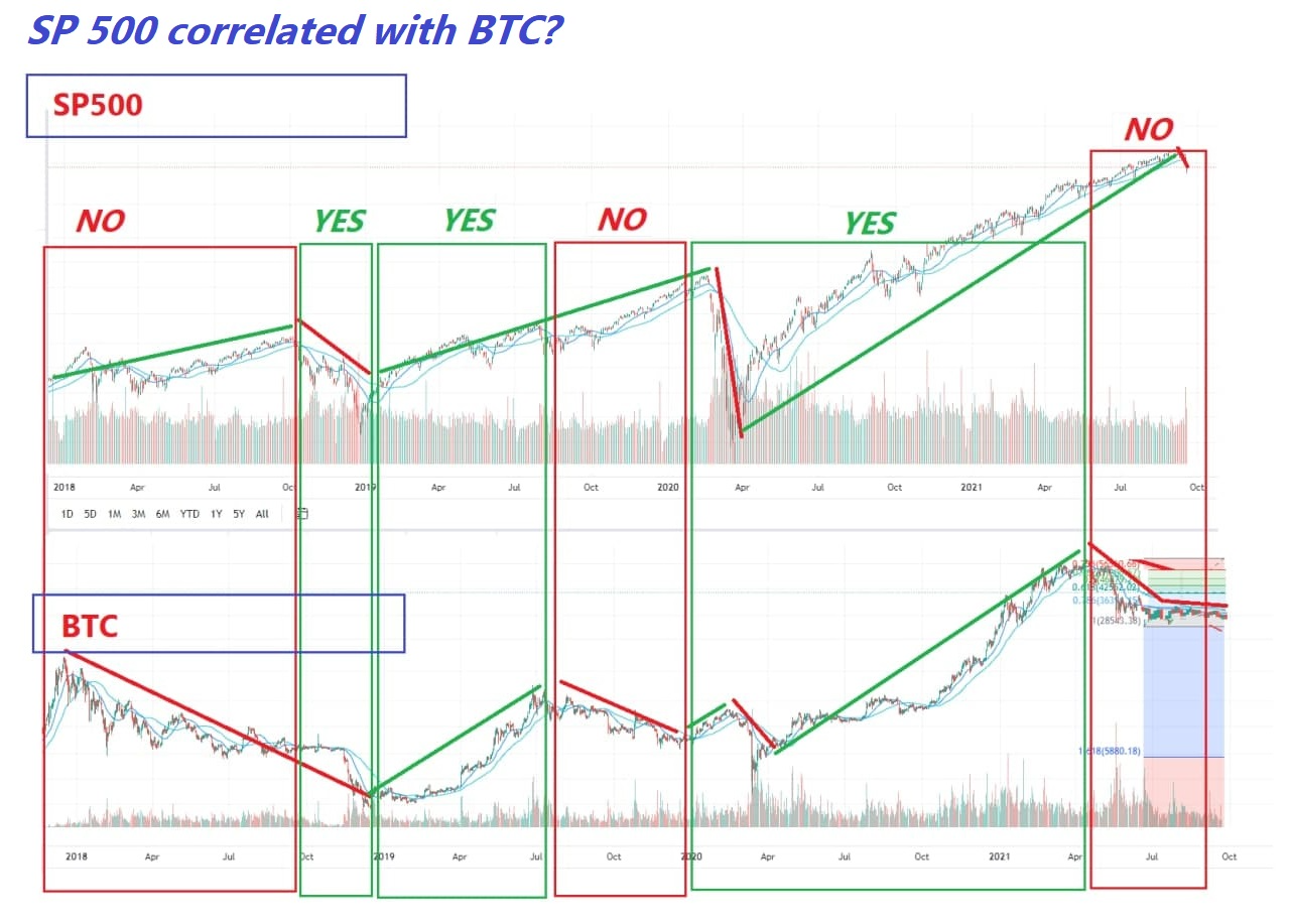 Is there any correlation between the BTC and SP500 index? | CryptoQuant