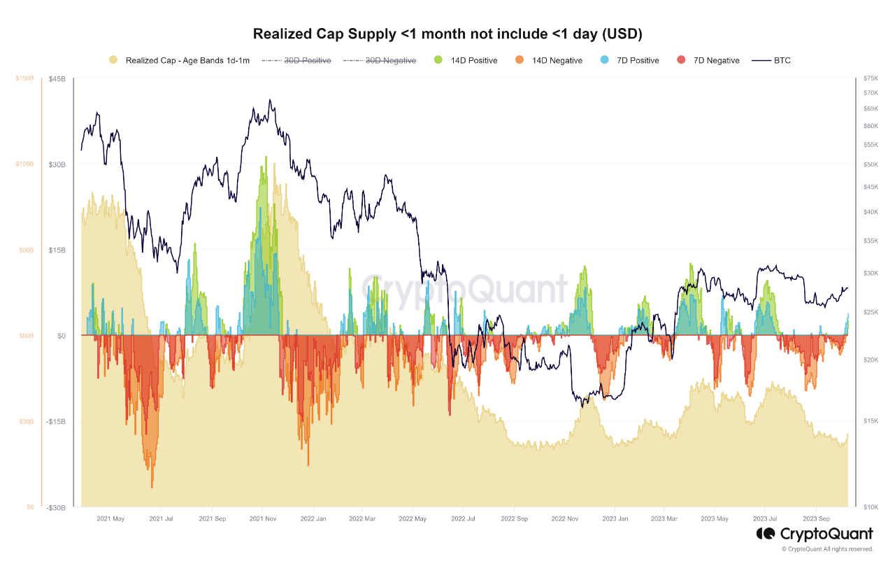 What insights can we get from Data on the Sub-1 Month Supply? | CryptoQuant
