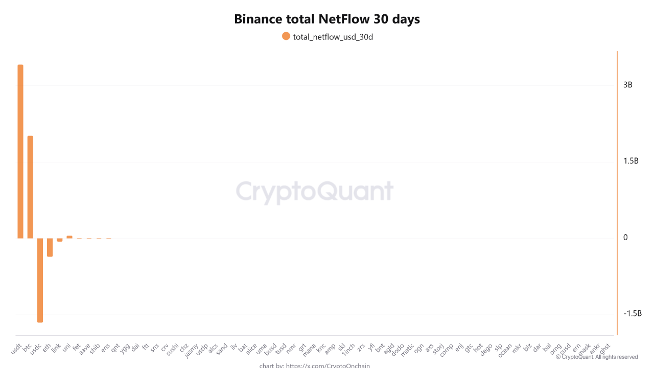 Binance NetFlow Analysis: November 30-Day Overview | CryptoQuant