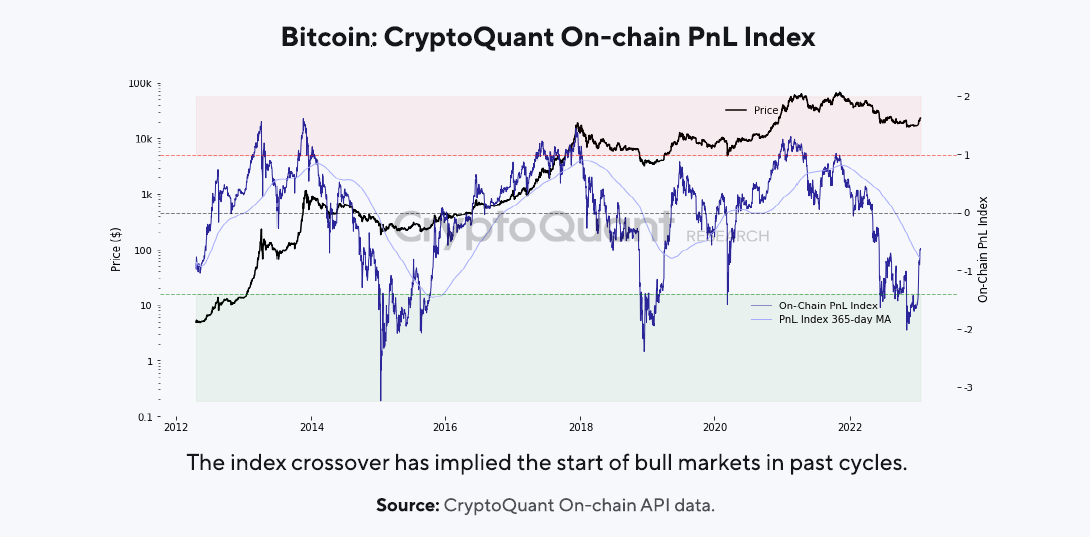 CryptoQuant PnL Index Confirms Early Bull Market For Now | CryptoQuant