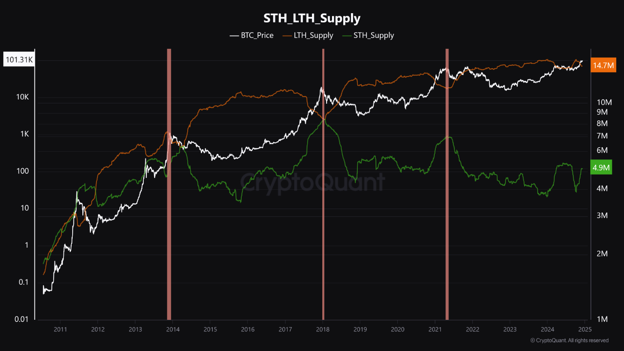 Bitcoin Supply Distribution: Milestone of $100,000 Reached | CryptoQuant