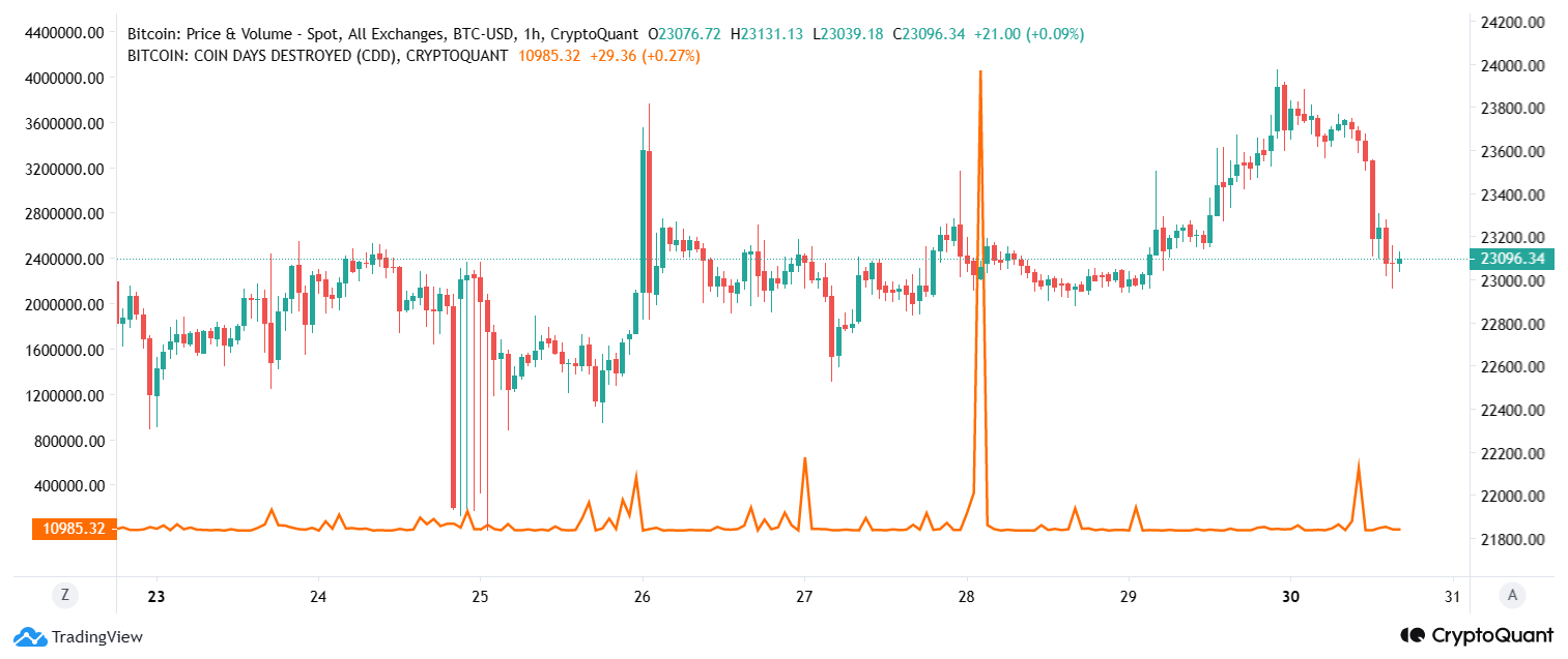CDD ve BTC Fiyatı | CryptoQuant