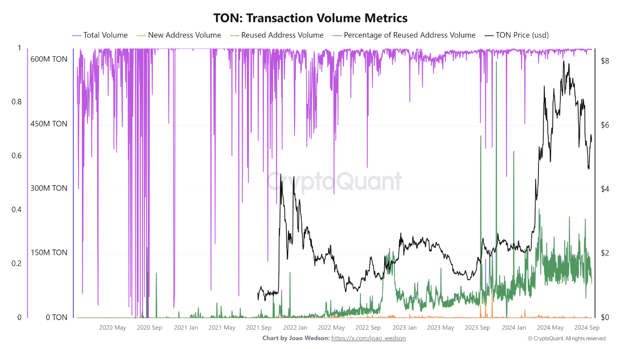 TON Network: Trends in User Engagement and Transaction Growth | CryptoQuant