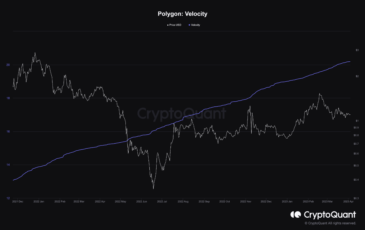 Polygon(Matic) - Increase Velocity and Transaction Volume | CryptoQuant